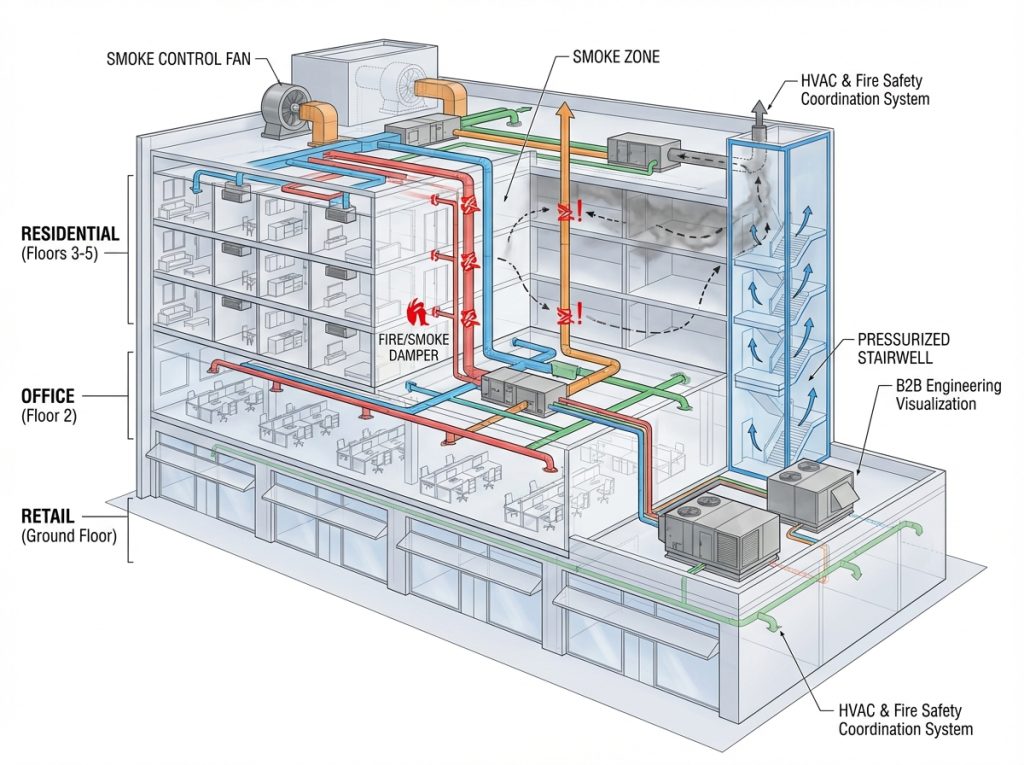 Fire and HVAC Coordination in Mixed-Use Buildings | YAOAN